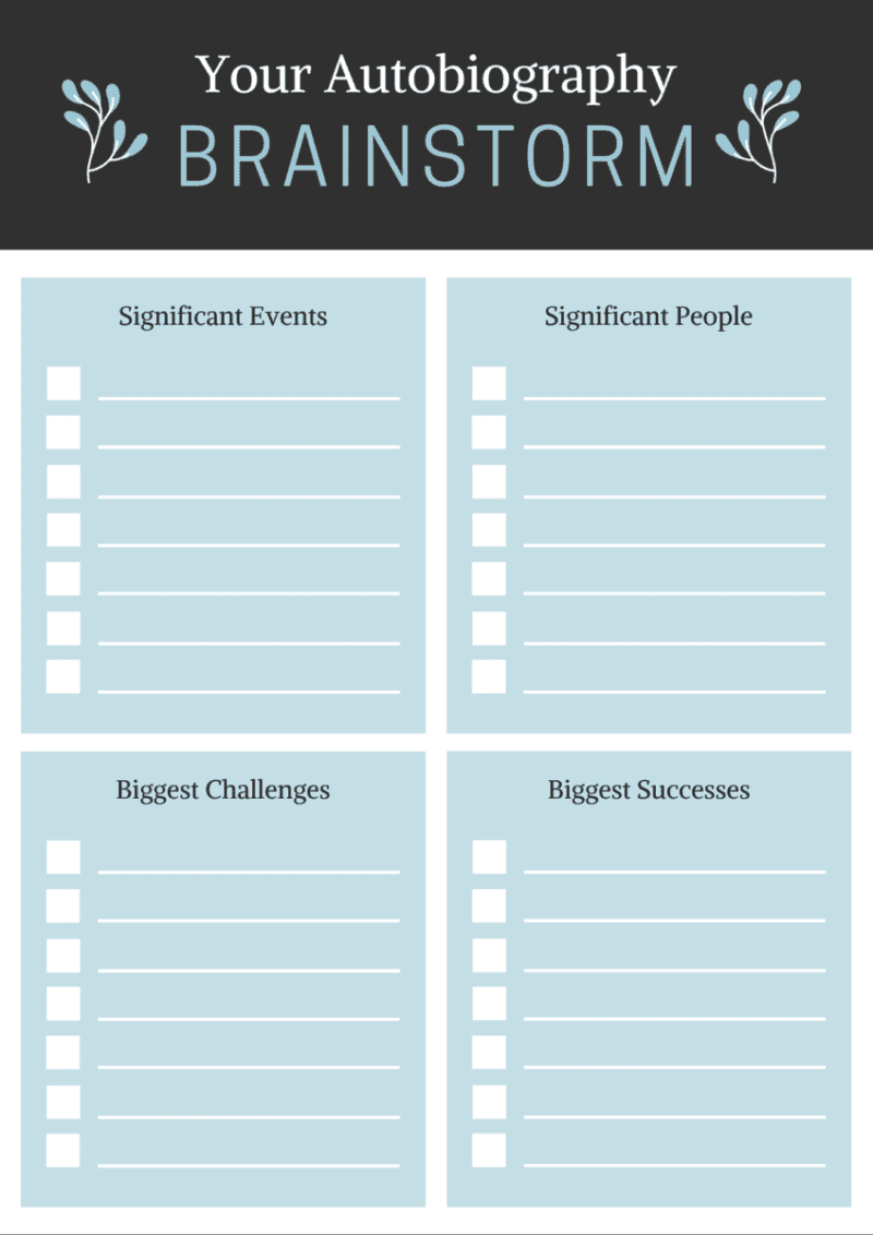 How To Write an Autobiography 2025 (Tips, Templates, & Guide) | Writing ...