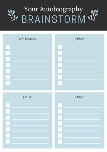 How To Write an Autobiography 2025 (Tips, Templates, & Guide) | Writing ...
