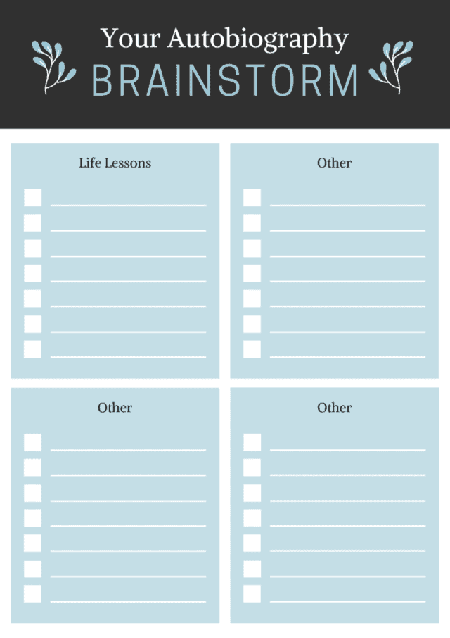 How To Write an Autobiography 2025 (Tips, Templates, & Guide) | Writing ...