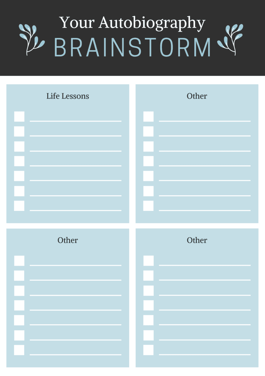 How To Write an Autobiography 2025 (Tips, Templates, & Guide) | Writing ...