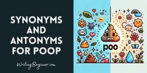 100 Synonyms and Antonyms for POOP | Writing Beginner