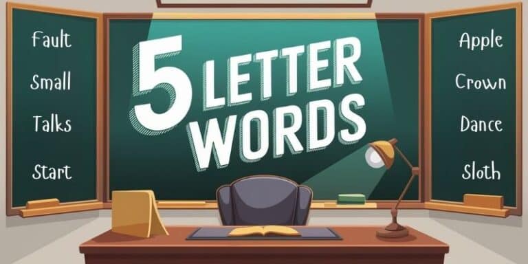 5 Letter Words (Mega List From A-Z) | Writing Beginner