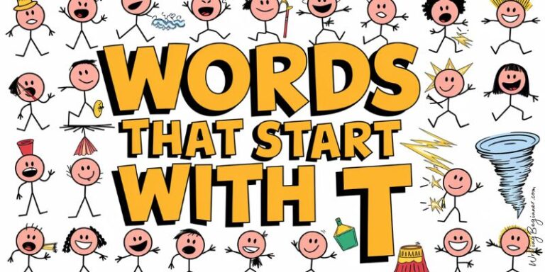 500 Words That Start With T (Mega List + Examples) | Writing Beginner