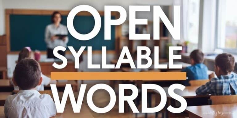 300 Open-Syllable Words [+ Example Sentences] | Writing Beginner