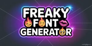 Freaky Font Generator [Free Copy + Paste] | Writing Beginner
